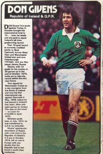 Don Givens – QPR and Irish International Legend – Independent Rs